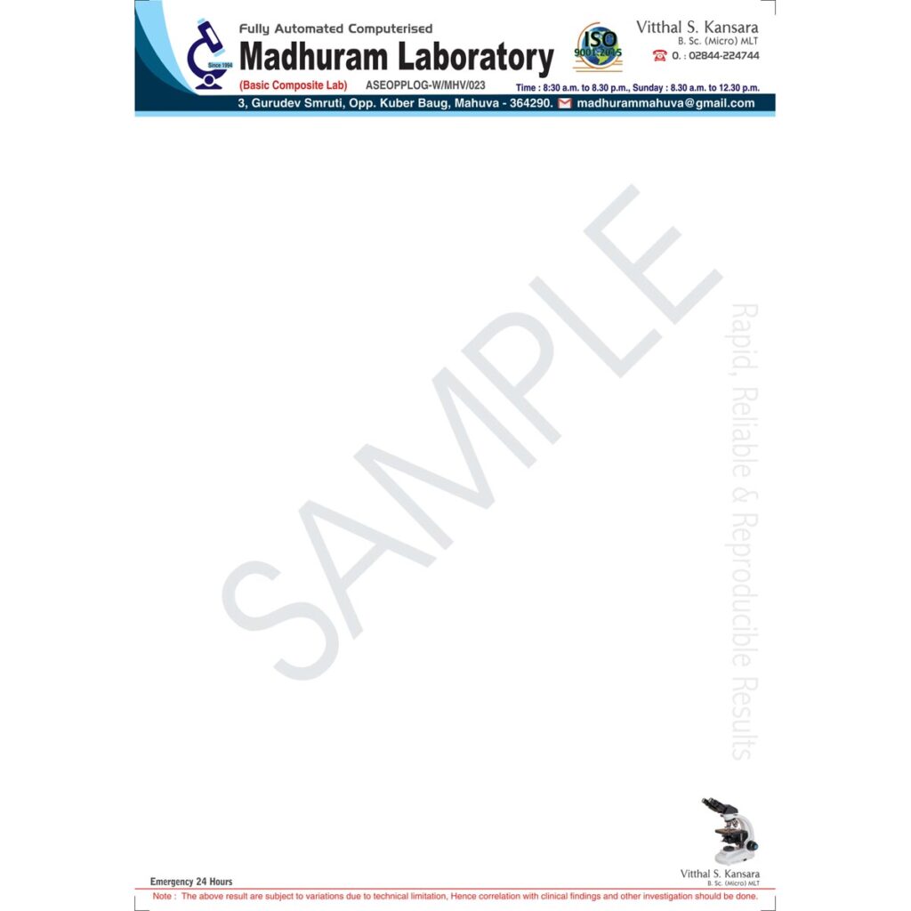 LABORATORY LETTERHEAD-0004 - Shree Maruti Offset