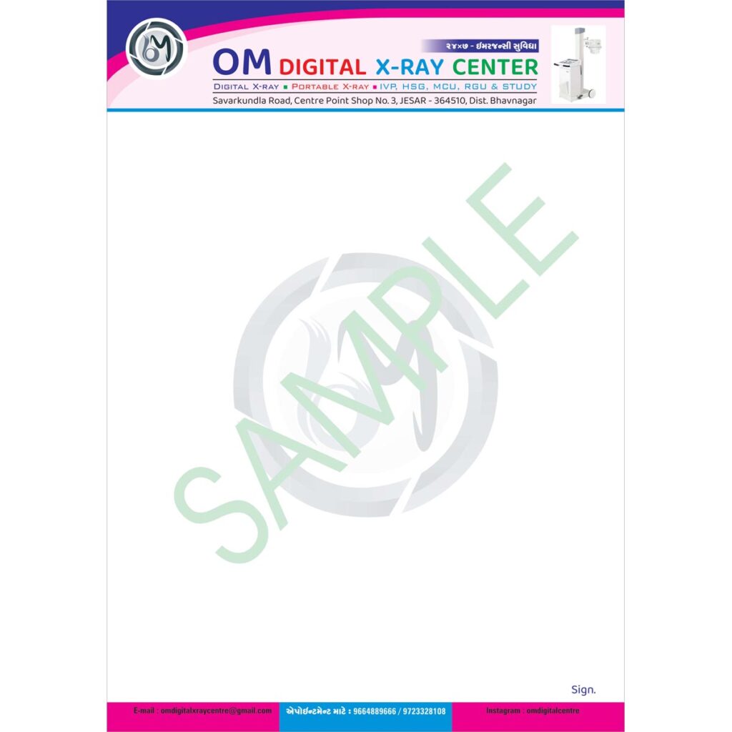 X-RAY LETTERHEAD-0003 - Shree Maruti Offset